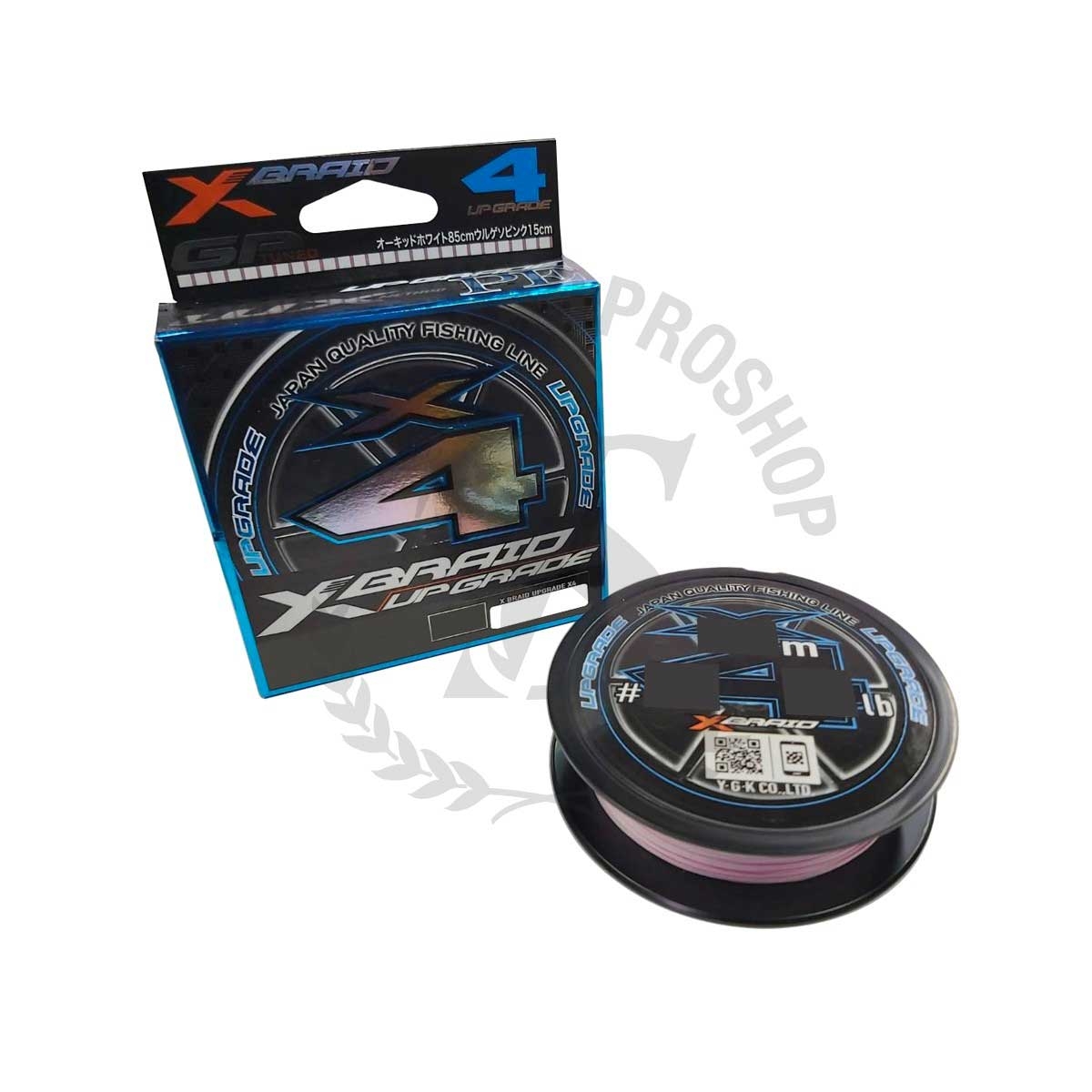 YGK X-Braid Upgrade X4 150m #PE-0.4 (Pink-White)*สายพีอี - 7 SEAS PROSHOP (THAILAND)