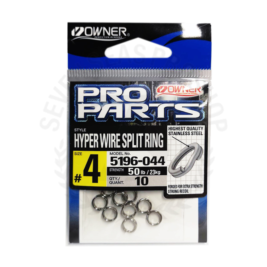 Owner Split Ring Hyper Wire P-12 #4*ห่วงเหยื่อปลอม/สปริทริง - 7 SEAS PROSHOP (THAILAND)