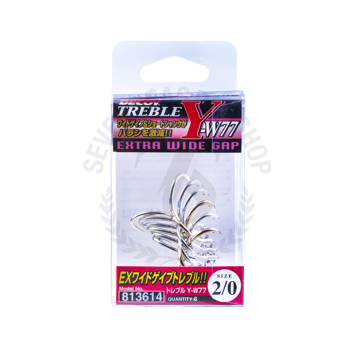 Decoy Treble Y-W77 2/O*เบ็ดสามทาง - 7 SEAS PROSHOP (THAILAND)