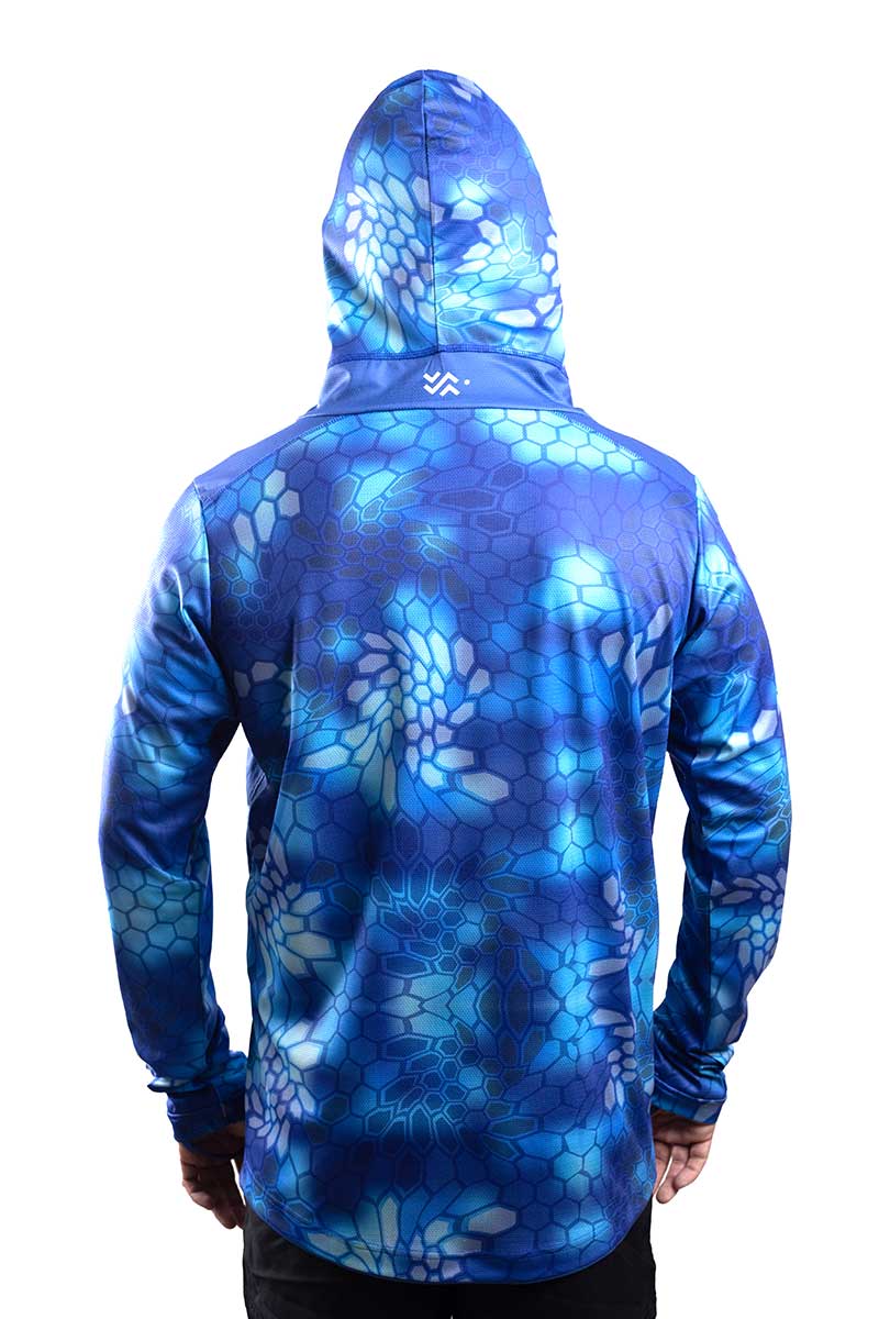 ICH Native Hoodie Cobalt Python Camouflage (Men Size-L)*เสื้อตกปลาแขน ...
