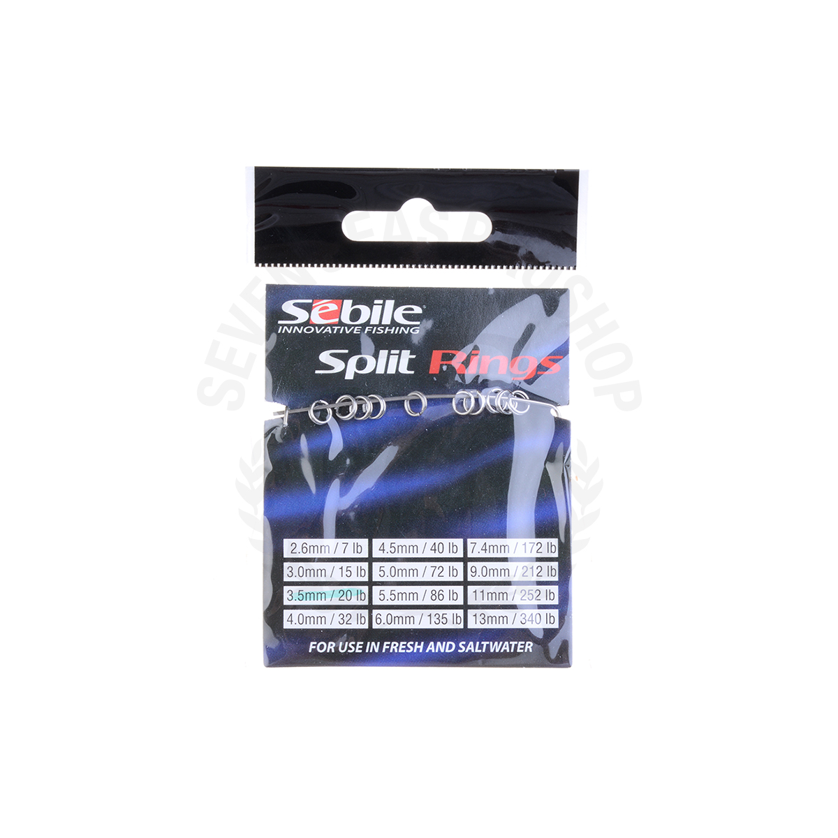 Sebile Split Rings #3.5mm/20lb*ห่วงเหยื่อปลอม/สปริทลิง - 7 SEAS PROSHOP ...