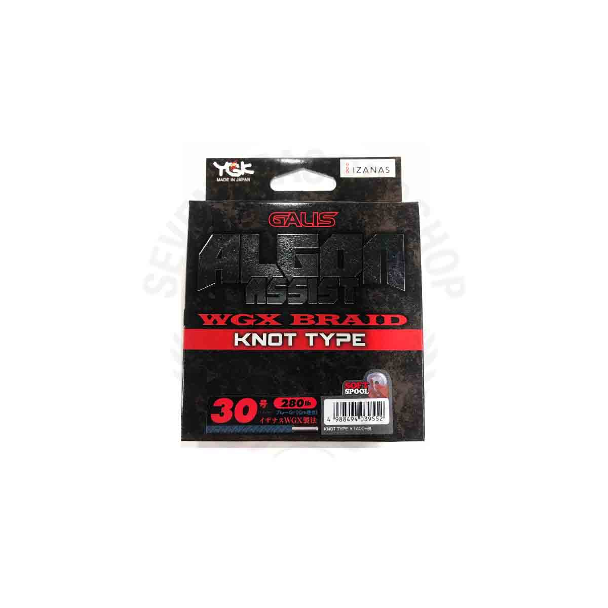 YGK ALGON ASSIST WGX BRAID KNOT TYPE Blue *มีสายลีดเดอร์ใน #30 - 7 SEAS ...