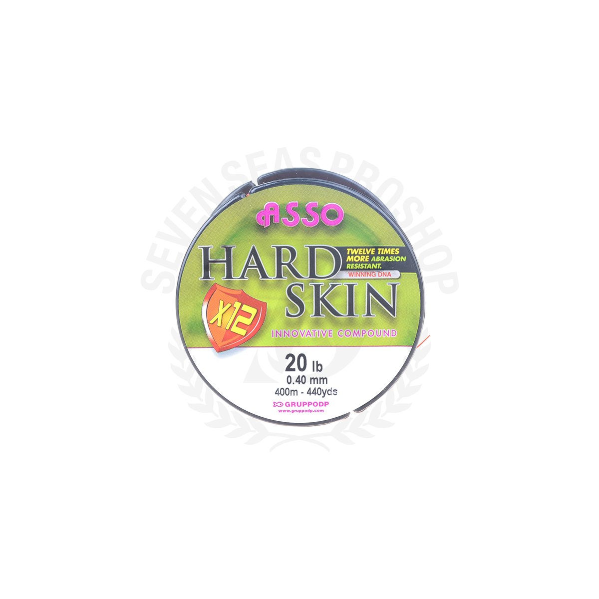 Asso Hard Skin x12 20lb 0.40mm. #Red - 7 SEAS PROSHOP (THAILAND)