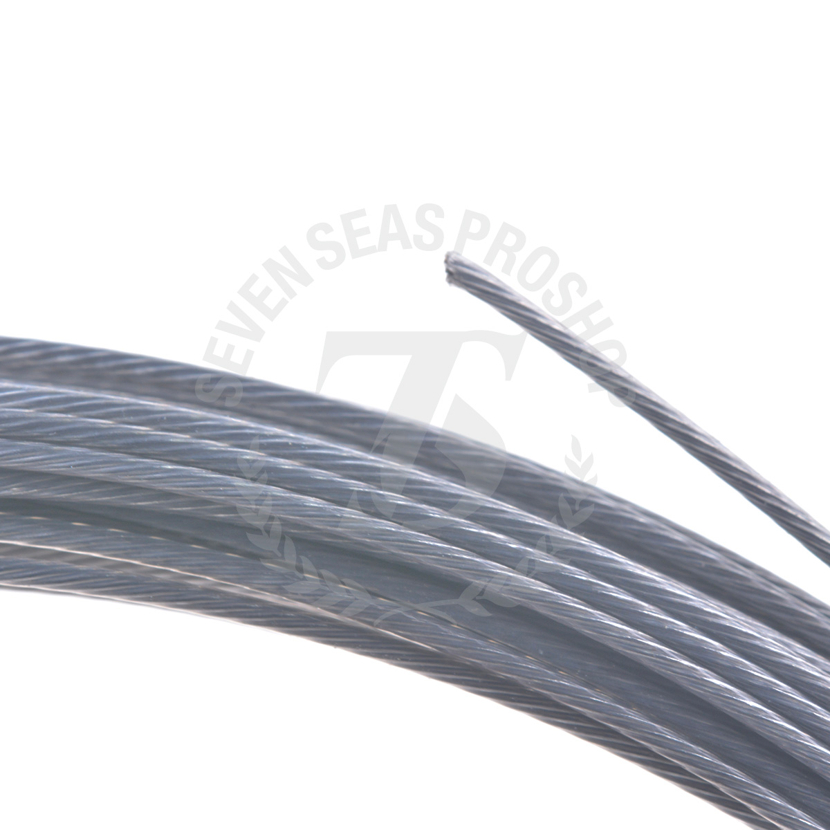 Pioneer 1x7(7-Strand) N/COATED WIRE *W #50lb-W*สายลีดลวดสแตนเลส - 7 ...