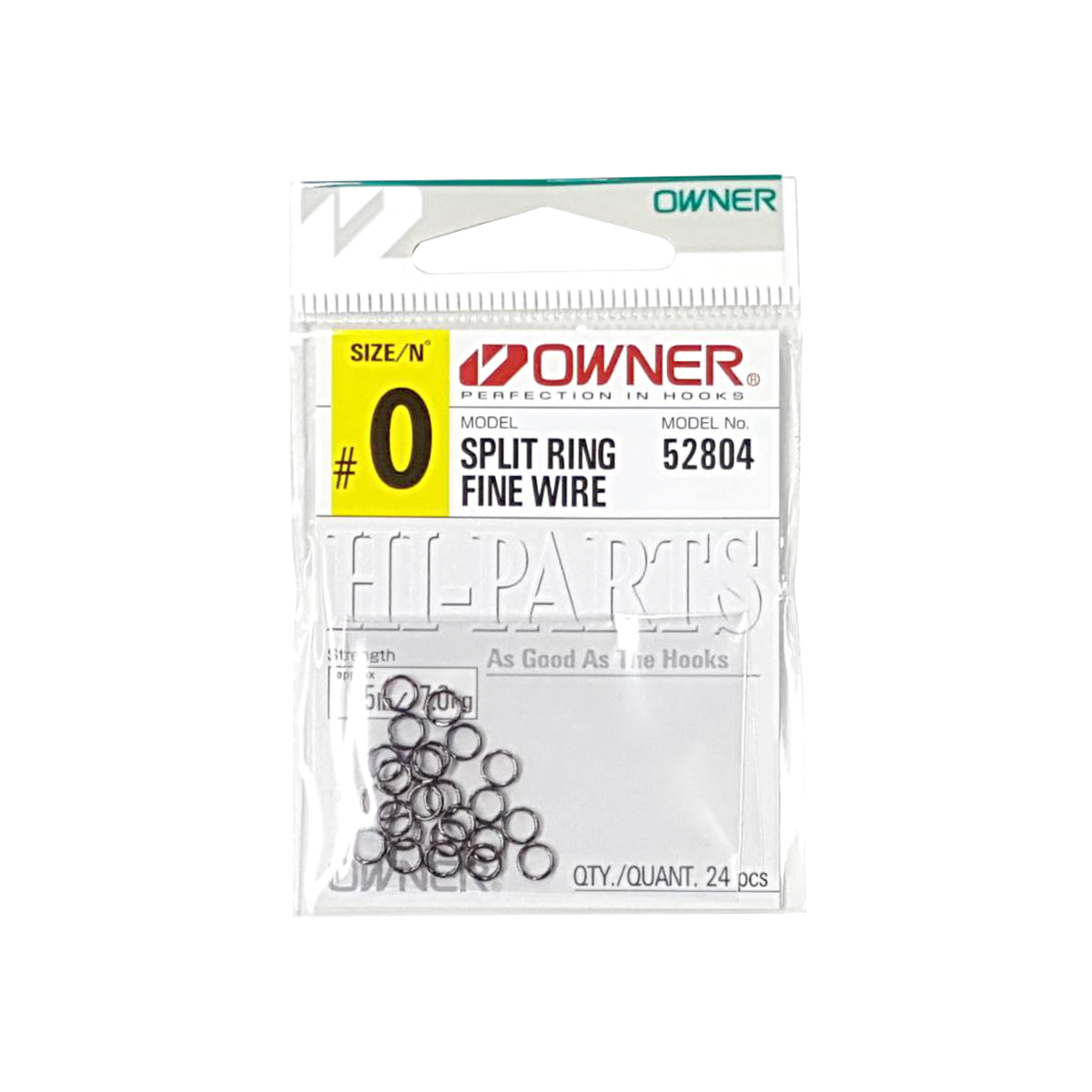 Owner Split Ring Fine Wire 52804 #0*ห่วงเหยื่อปลอม/สปริทริง - 7 SEAS PROSHOP (THAILAND)