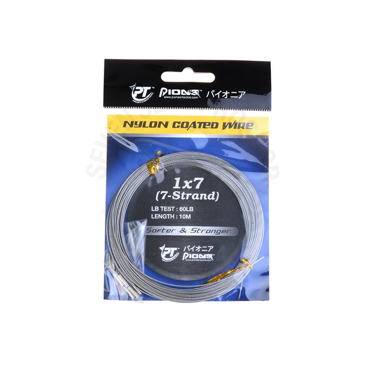 Pioneer 1x7(7-Strand) N/COATED WIRE *W #60lb-W*สายลีดลวดสแตนเลส - 7 ...