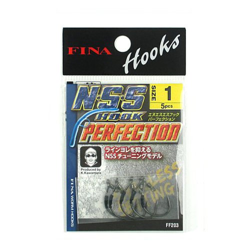 Fina NSS Hook FF203 #1*เบ็ดหนอนยาง/ปลายาง - 7 SEAS PROSHOP (THAILAND)