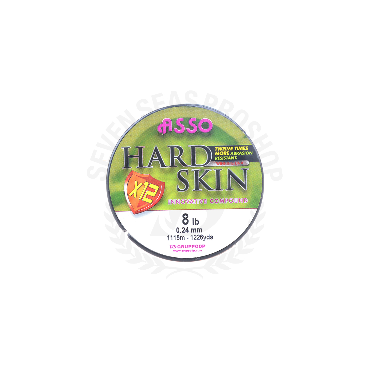 Asso Hard Skin x12 #8lb (Orange)*สายเอ็นโมโน - 7 SEAS PROSHOP (THAILAND)