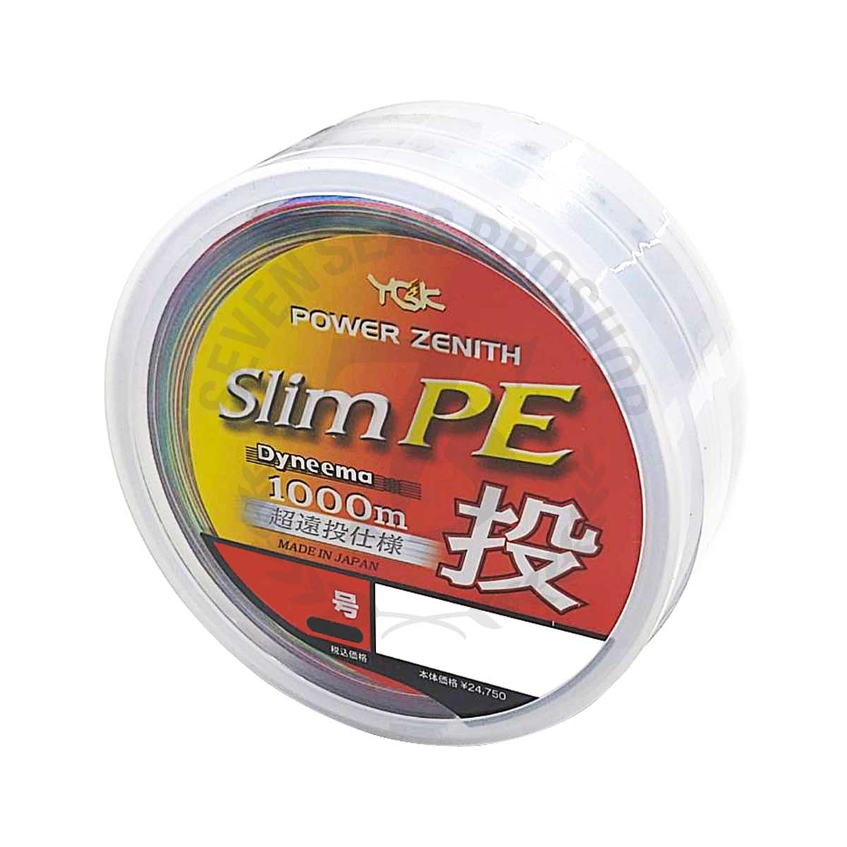 YGK Power Zenith Slim PE Dyneema 1000m #PE-1.5 (Multi Color)*สายพีอี - 7 SEAS PROSHOP (THAILAND)