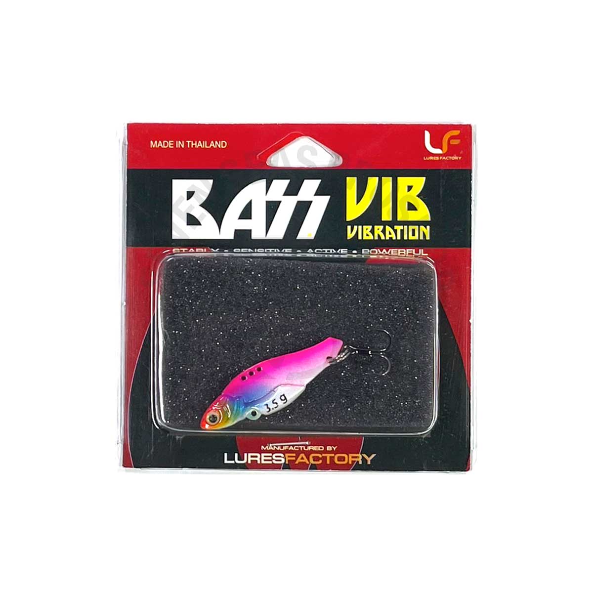 Lures Factory Bass Vib 3.5g #011 Pink-White*เหยื่อไวเบรชั่น/กระดี่ - 7 SEAS PROSHOP (THAILAND)
