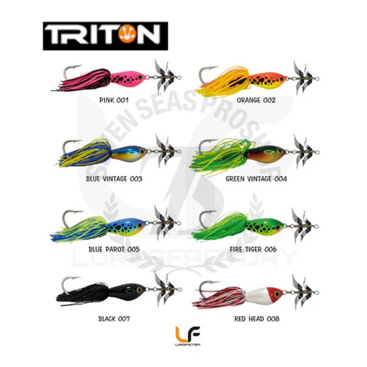 Lures Factory Triton Monster Jr. #Fire Tiger*เหยื่อกบ - 7 SEAS PROSHOP ...