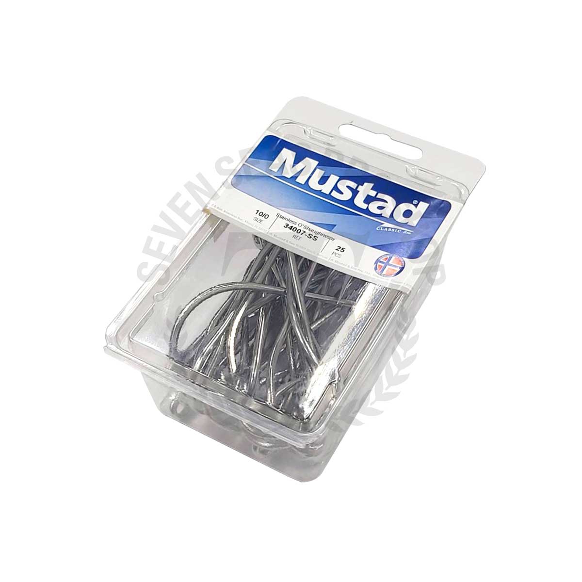 Mustad O'shaughnessy 34007-25Pcs #10/0 - 7 SEAS PROSHOP (THAILAND)