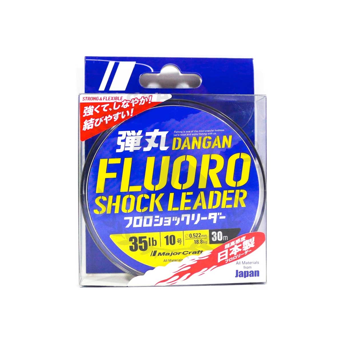 Major Craft Dangan Fluoro Shock Leader 30m #35lb*สายลีดฟลูออโรคาร์บอน - 7 SEAS PROSHOP (THAILAND)