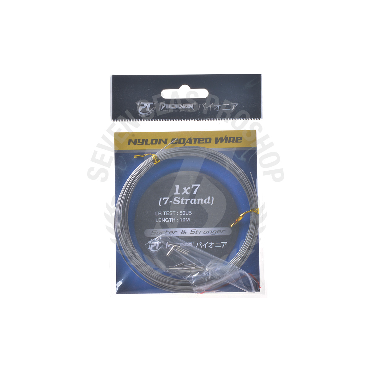 Pioneer 1x7(7-Strand) N/COATED WIRE *W #50lb-W*สายลีดลวดสแตนเลส - 7 ...