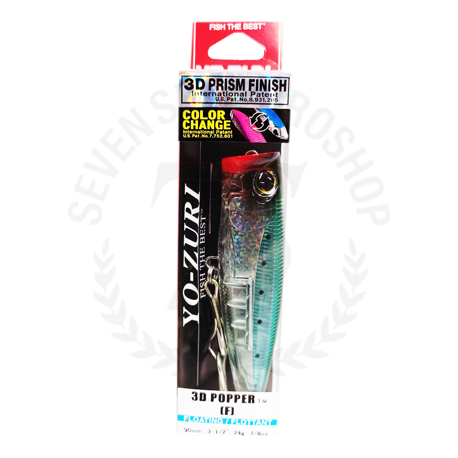 Yo Zuri 3d Popper F R1167 90mm Cpni 7 Seas Proshop Thailand