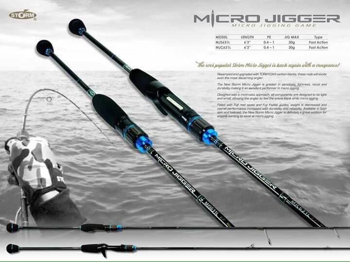 Storm Micro Jigger MJS631L (Spinning)*คันไมโครจิ๊กกิ้ง - 7 SEAS PROSHOP ...