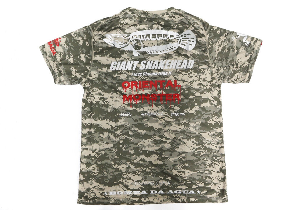 Bombada T-Shirt Giant Snakehead Dry Fit Short Sleeve ACU L*เสื้อแขนสั้น ...