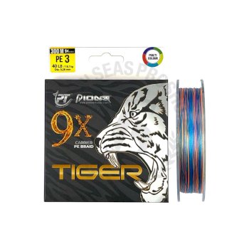 Pioneer Tiger 9X Carrier Braid 300m PE3 (Multi Color)*สายพีอี - 7 SEAS ...