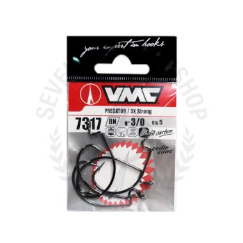 VMC 7317 Worm Hook 3/0-5pcs - 7 SEAS PROSHOP (THAILAND)